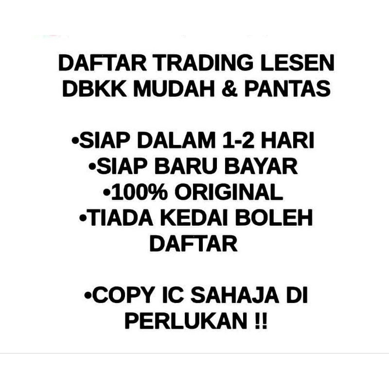 DBKK Lesen Trading Sabah | Shopee Malaysia