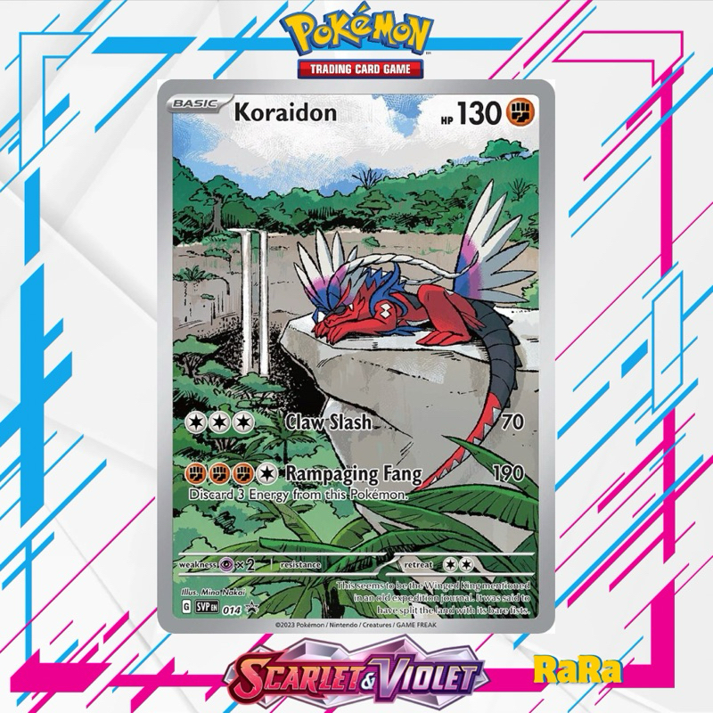 PTCG - Koraidon - SVP014 - Illustration Rare Promo Pokemon Scarlet ...