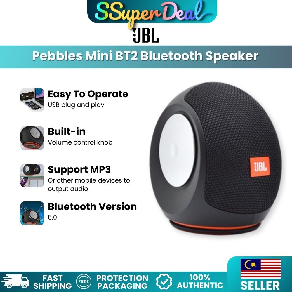 JBL PEBBLE MINI BT2 Laptop Speaker with USB Interface / Bluetooth Speaker for Mobile Phone ...