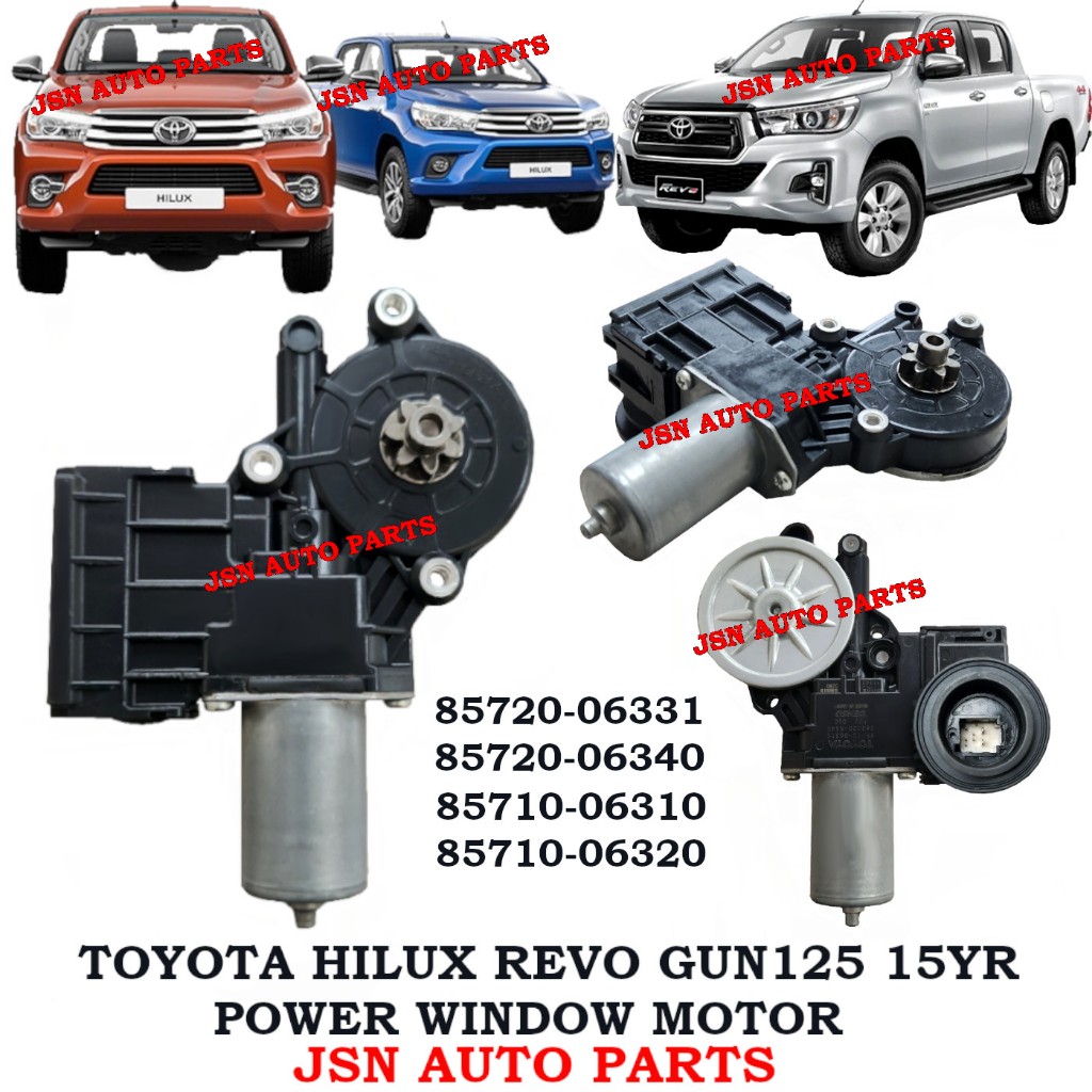 POWER WINDOW MOTOR TOYOTA HILUX GUN125 REVO 4X4 15YR 85720-06331 85710 ...