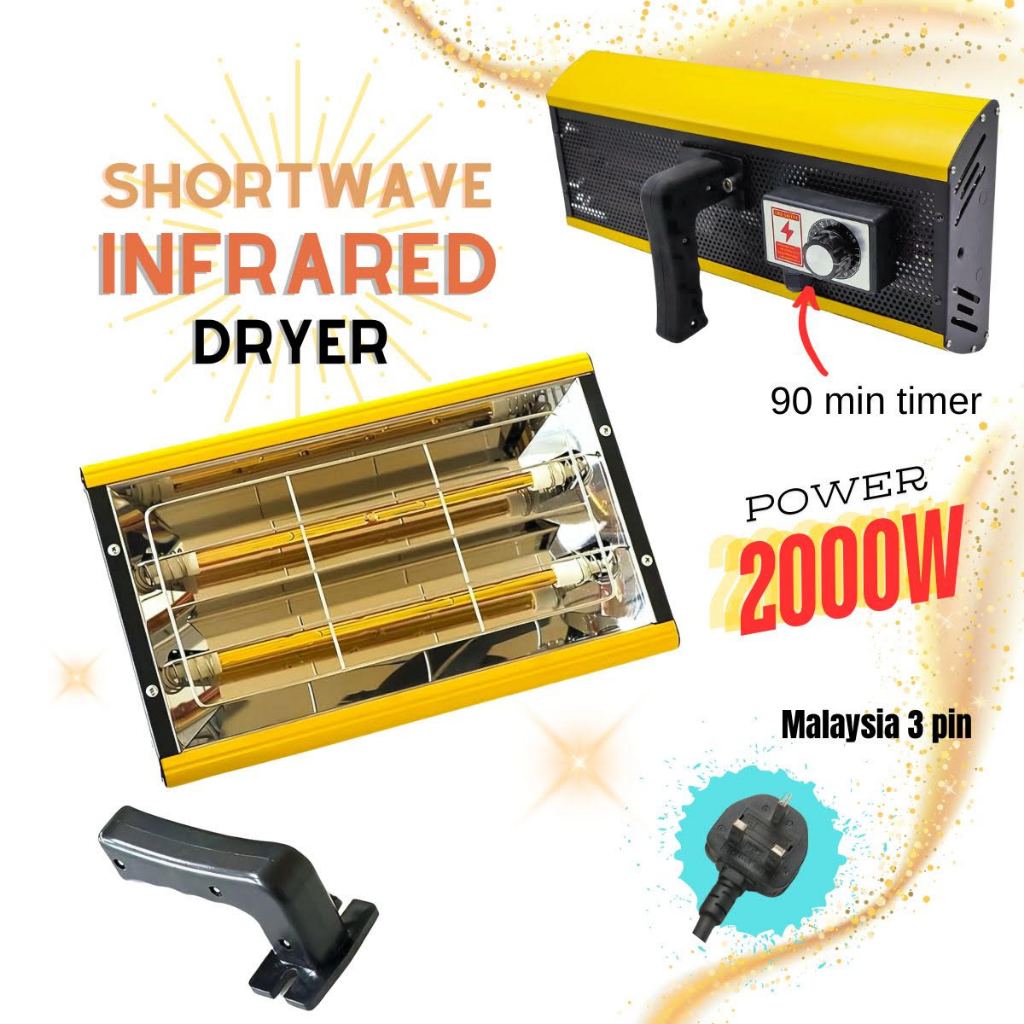 2000W INFRARED PAINT CURING LAMP (HANDLE)/INFRARED HEATER PAINT DRYER ...