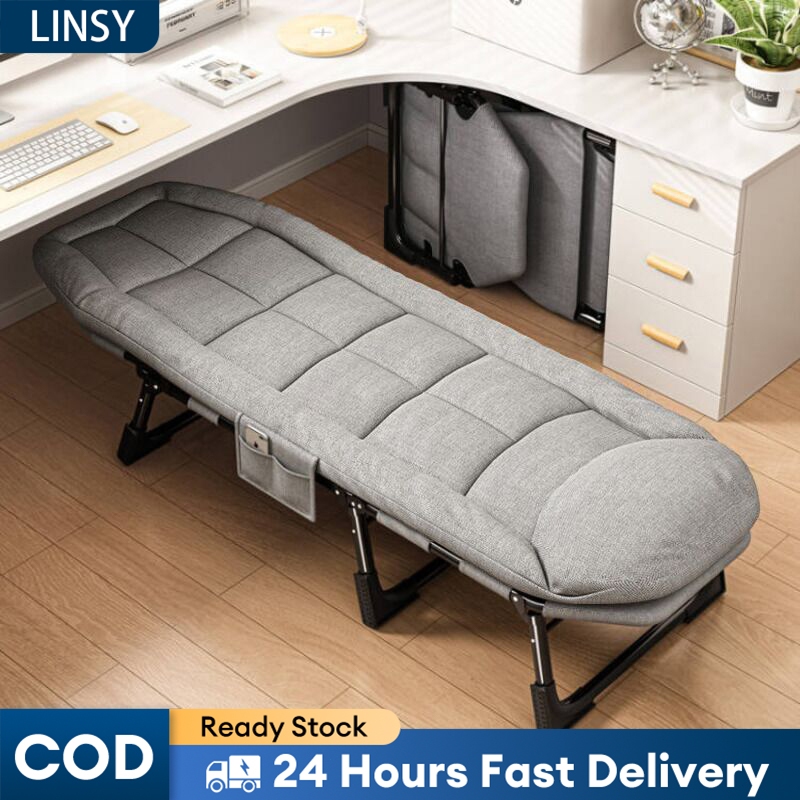 LINSY Folding bed Katil Lipat Three-fold Folding Bed with Cotton Pad ...