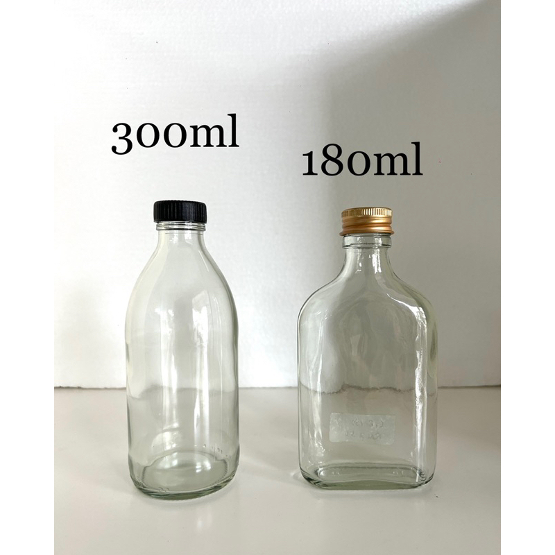 180ml/ 300ml Glass bottles - Botol Gelas | Shopee Malaysia