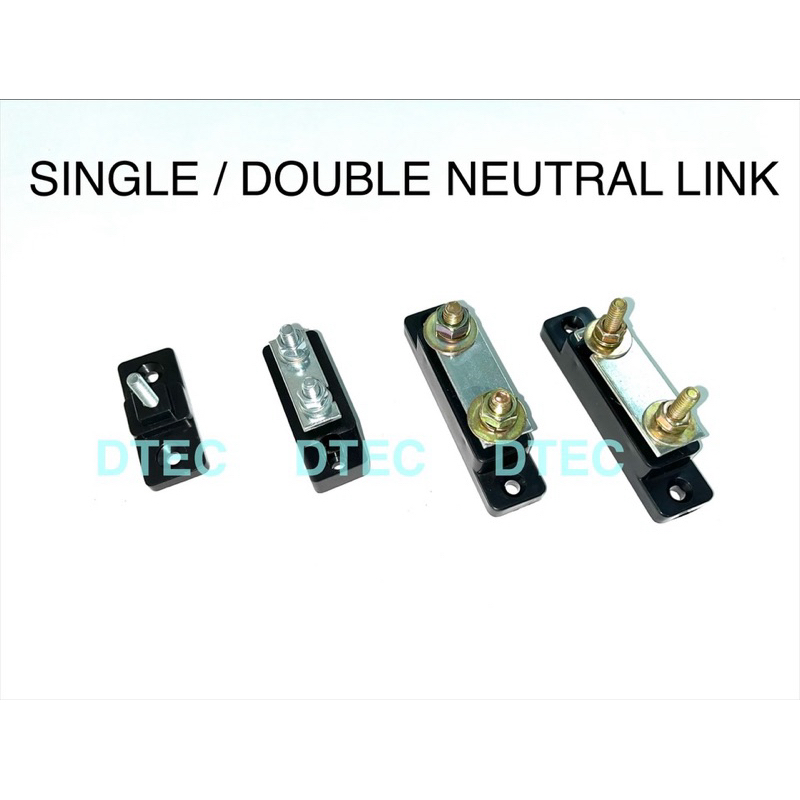 1pcs- 100A / 60A / 32A Single Double Neutral Link c/w Washer and Nuts ...