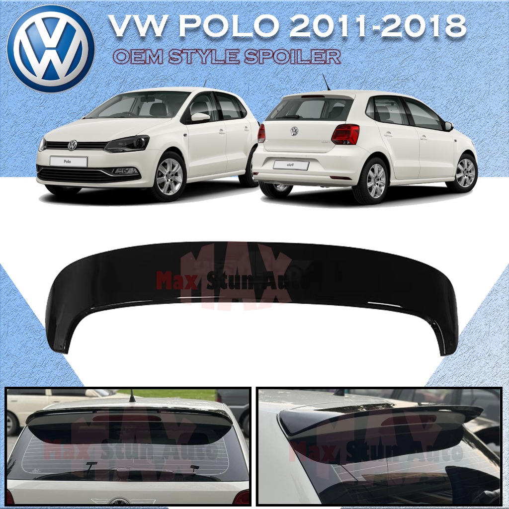 VOLKSWAGEN POLO 2011-2018 REAR BOOT LIP ROOF SPOILER VW POLO MK5 ...