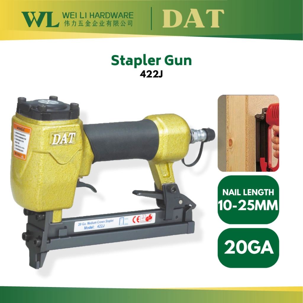 DAT 422J Air Nailer / Stapler Gun gun / paku kayu gun / air stapler ...