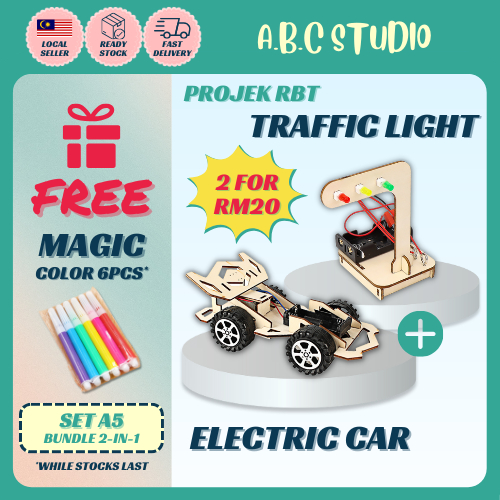 ABC🎁PROJEK RBT SET A5🎁 DIY STEM Science Education School Project Physic ...
