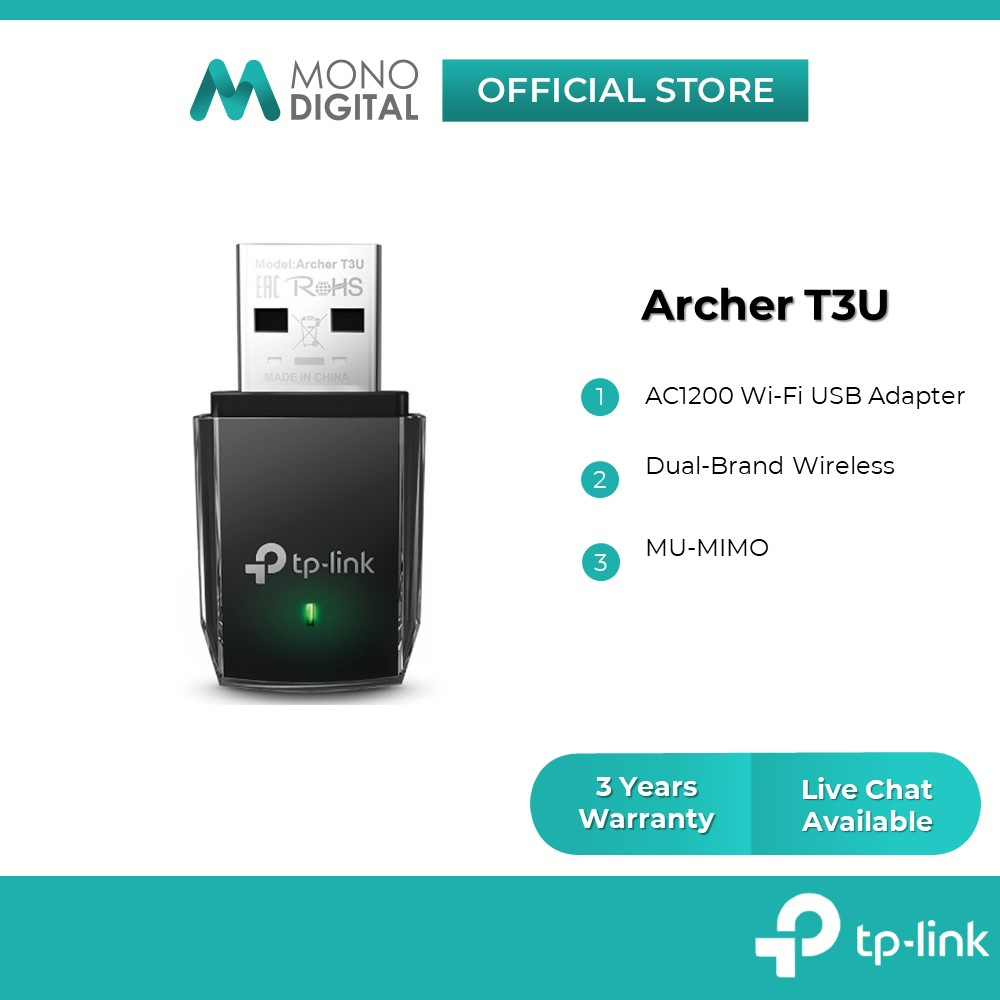 TP-Link Archer T3U AC1300 Dual-Band Mini Wireless MU-MIMO USB WiFi ...