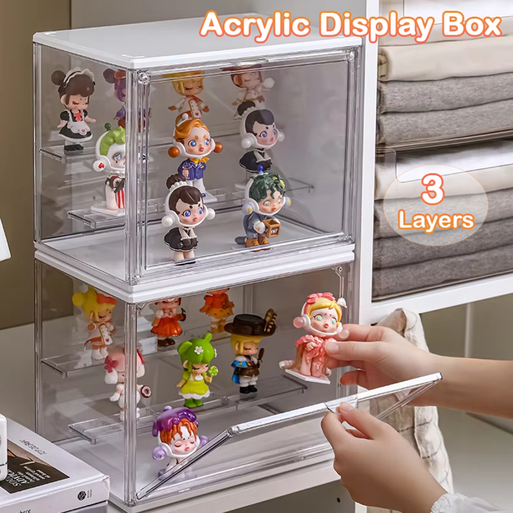 Acrylic Display BoxTransparent Box Display Cases Popmart Storage ...