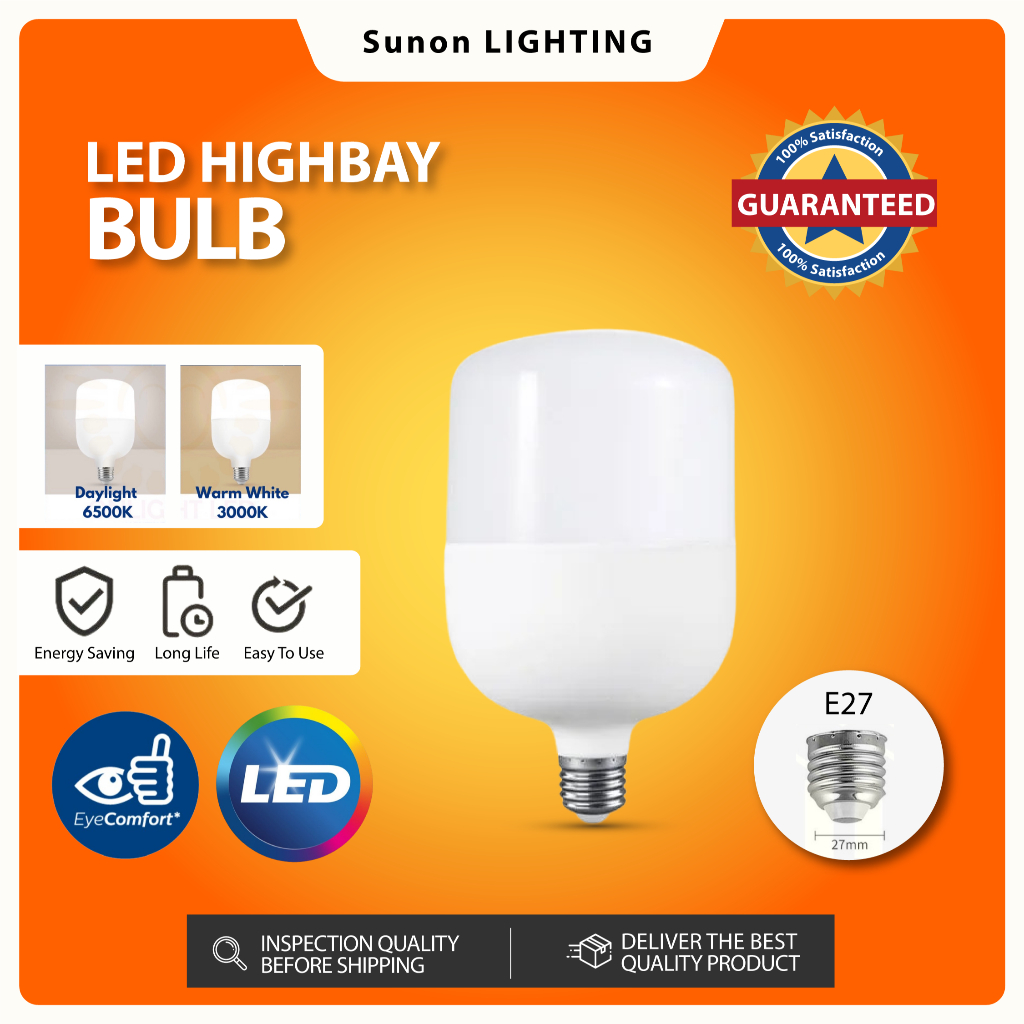 Led Highbay Bulb E27 30W | Shopee Malaysia
