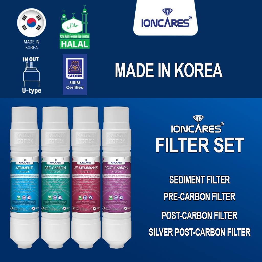 Sediment Filter + Pre Carbon Filter + UF Membrane Filter + Post Carbon ...