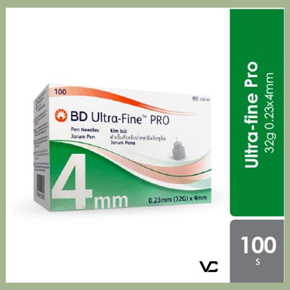 [EXP: DEC 2026] BD ULTRA-FINE PRO NEEDLES 4mm x 32G (0.23mm) | Shopee ...