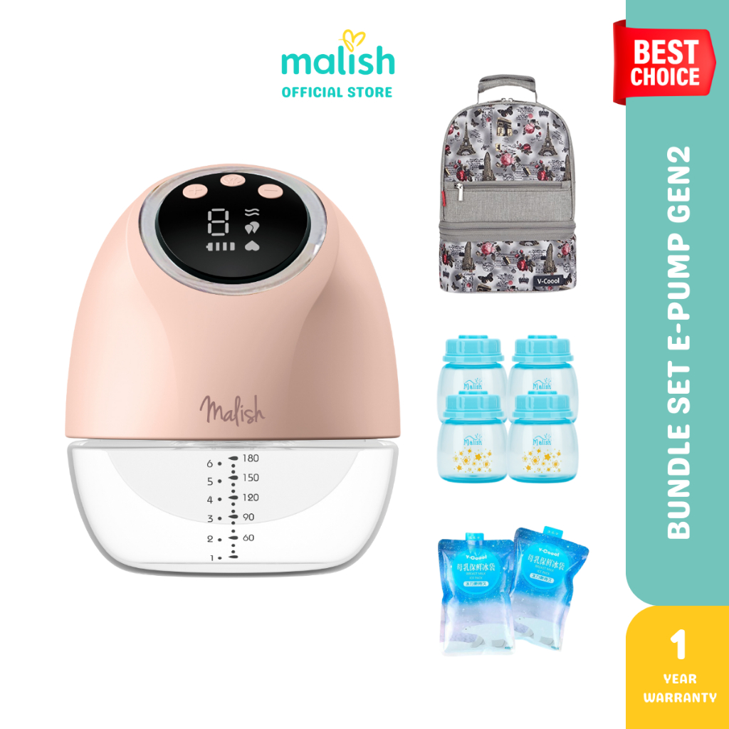 Malish E-Pump Gen2 Handsfree Breastpump [Bundle Set] | Shopee Malaysia