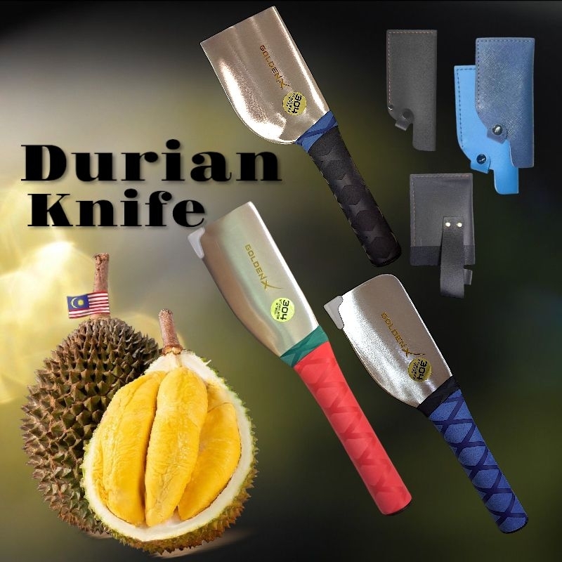 Full Stainless Steel 304 Durian Knife - Ultra Sharp Blade, Non-Slip ...