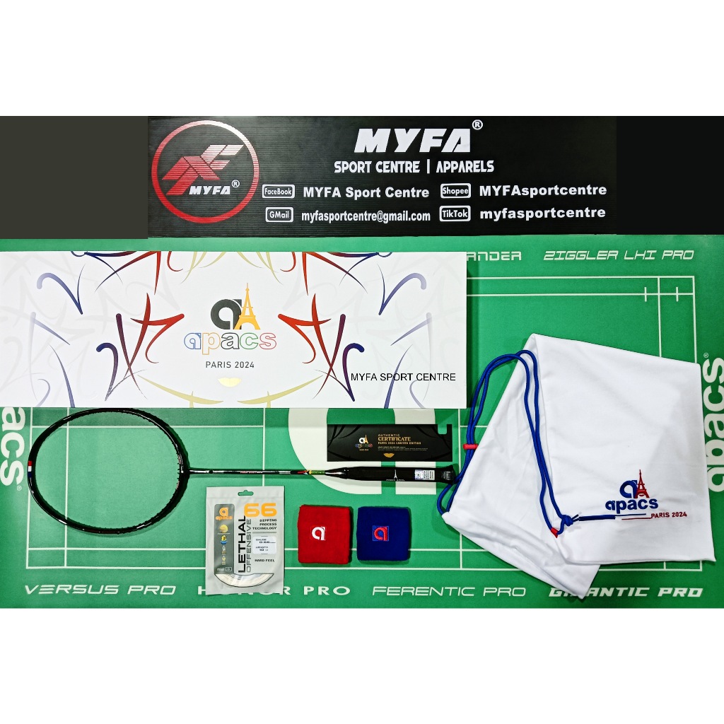 Raket badminton Apacs Paris 2024 Limited. Collection | Shopee Malaysia