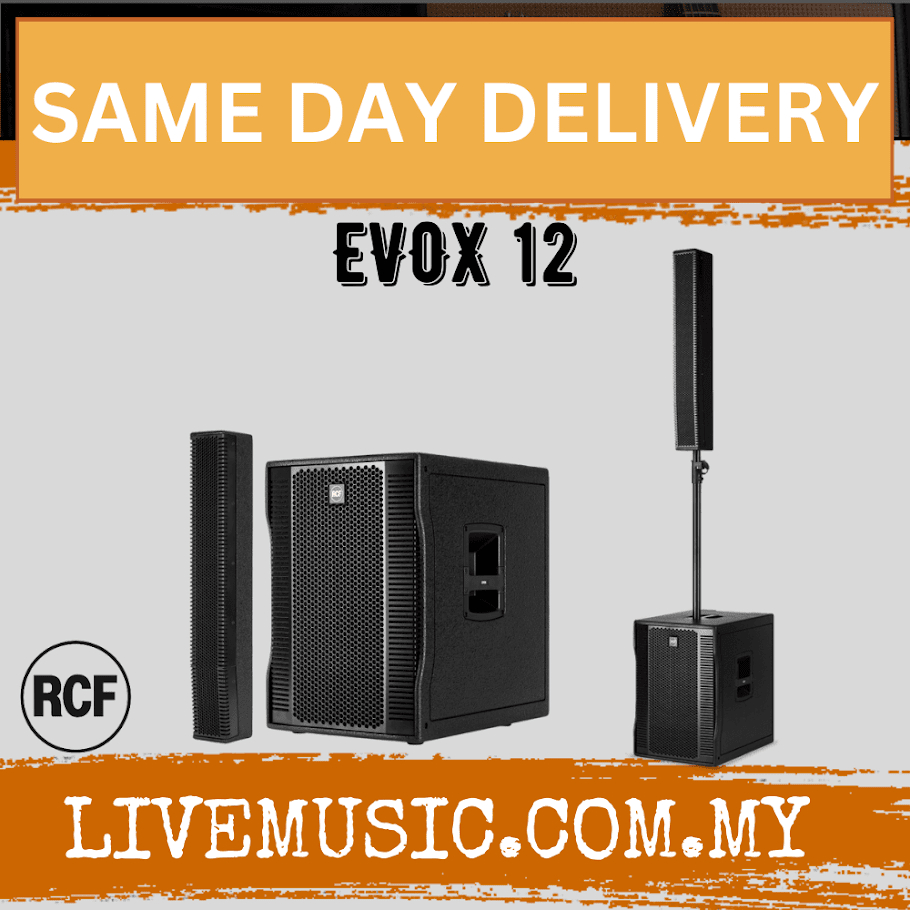RCF Evox 12 Active Two-Way Array with 15" Subwoofer ( EVOX-12 / EVOX12 ...