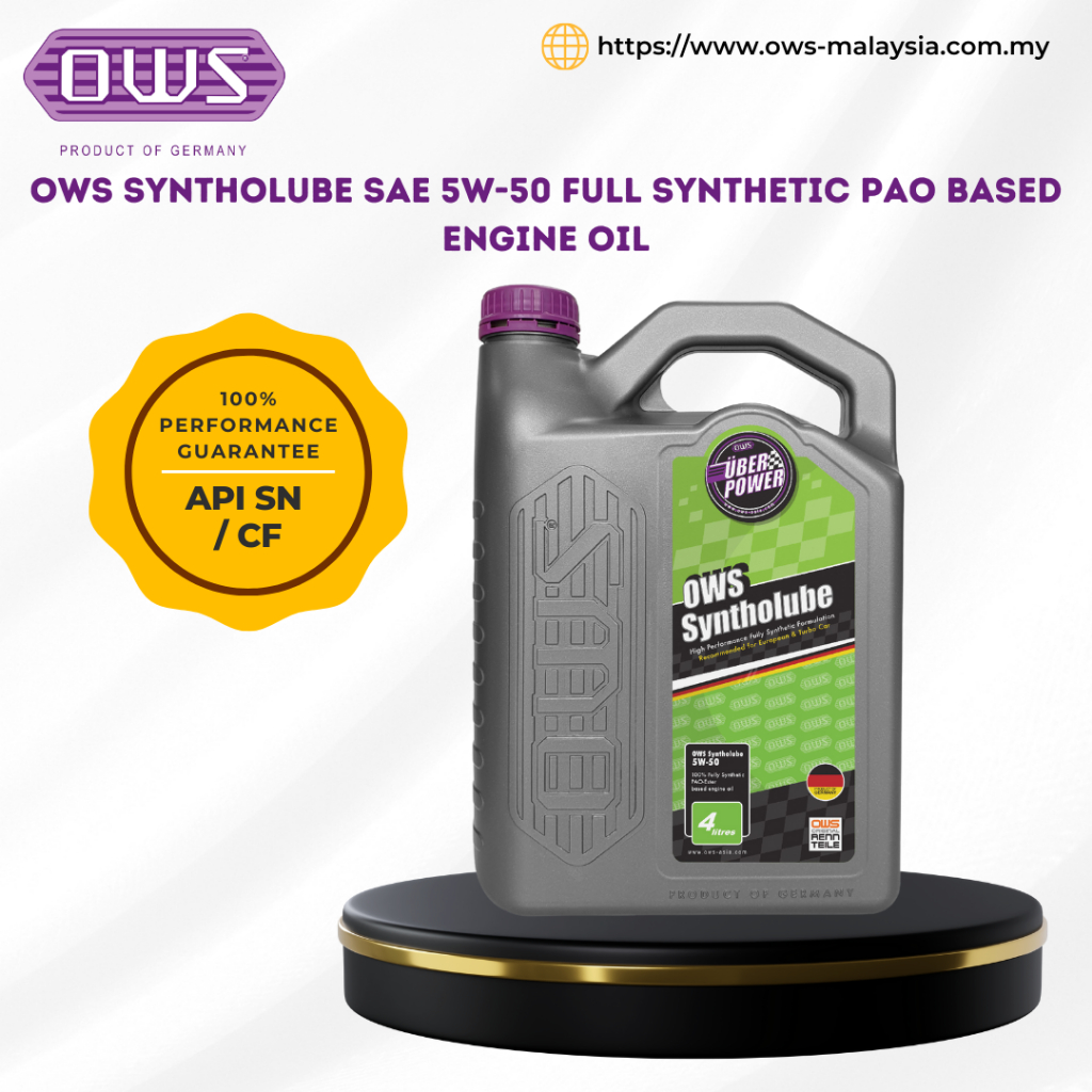 OWS Germany 5W-50 Syntholube Fully Synthetic PAO Based Engine Oil ...