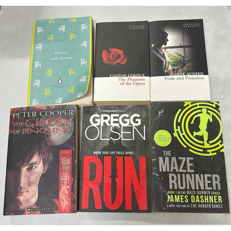 USED Aug28-19ST Jane Austen Pride and Prejudice , Emma, Maze Runner ...