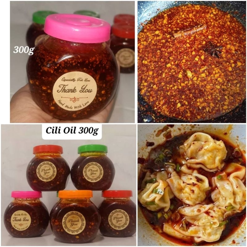 (Halal) 300g Cili Oil Udang Kering Homemade sedap cukup rasa minyak ...