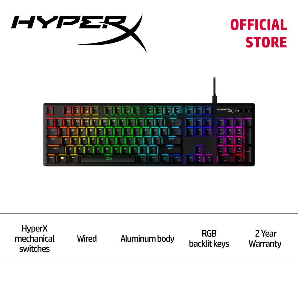 HyperX Alloy Origins (4P5N9AA) Mechanical Wired Gaming Keyboard ...