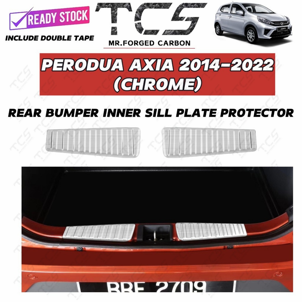 TCS PERODUA AXIA 2014-2022 CAR REAR INNER SILL PLATE ACCESSORIES AXIA G ...