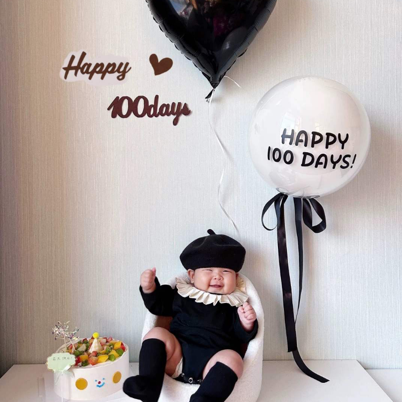 Happy 100 Days Happy 30 days Baby Birthday Decoration Full Moon Baby ...