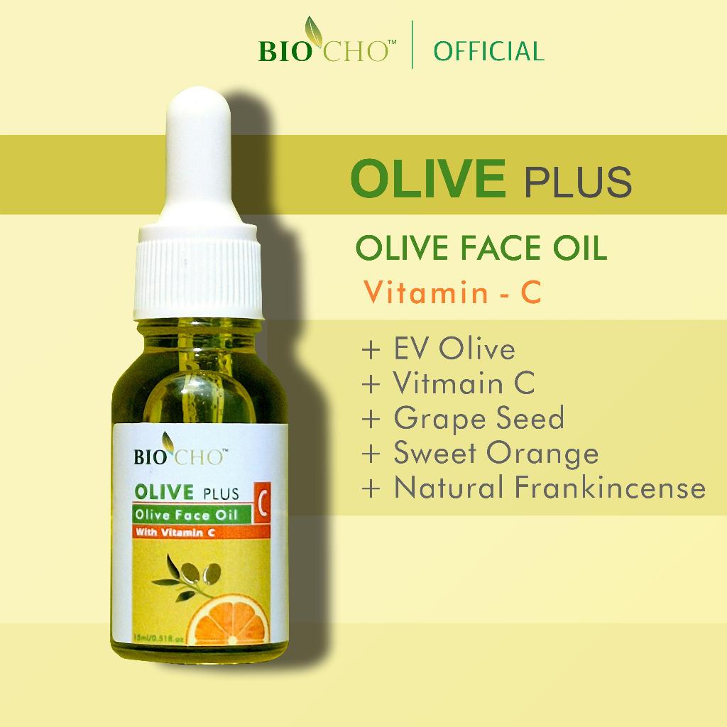Olive Face Oil with Vitamin C Natural Rose & Frankincense Extracts for ...
