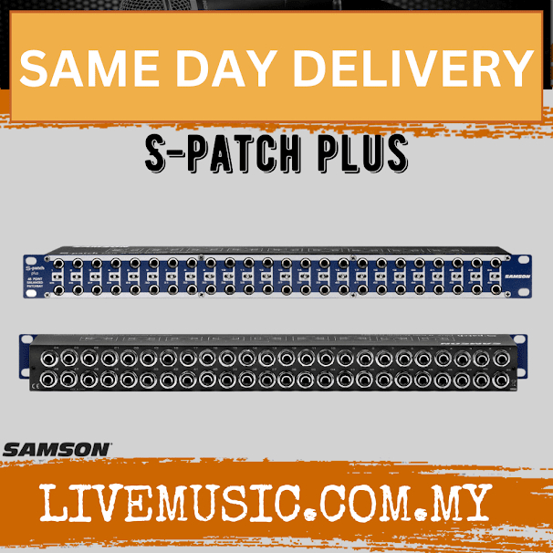 Samson S-Patch Plus 48 Point Balanced Patchbay ( SPatchPlus / S Patch Plus ) | Shopee Malaysia