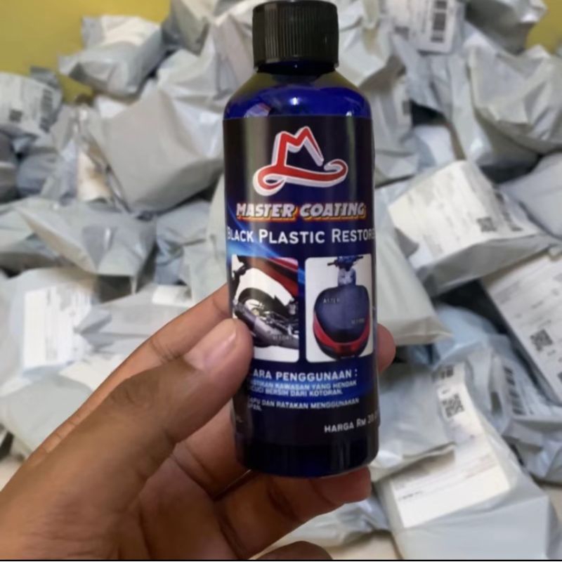 MASTER COATING BLACK PLASTIC RESTORE UNTUK MENAIKKAN KEMBALI WARNA ...