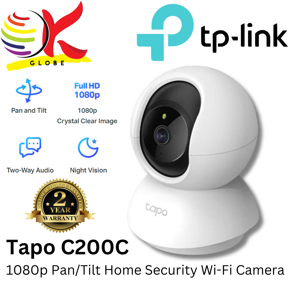 TP-LINK TAPO C200C PAN/TILT 1080P FHD HOME SECURITY WI-FI CAMERA WITH ...