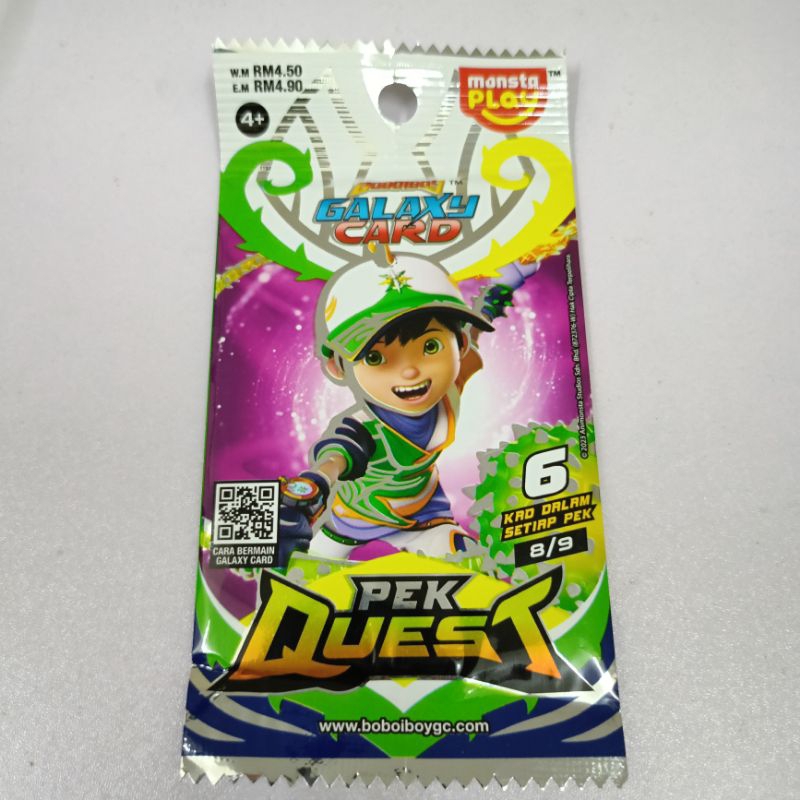 PEK QUEST BOBOIBOY GALAXY CARD MONSTA CARD | Shopee Malaysia