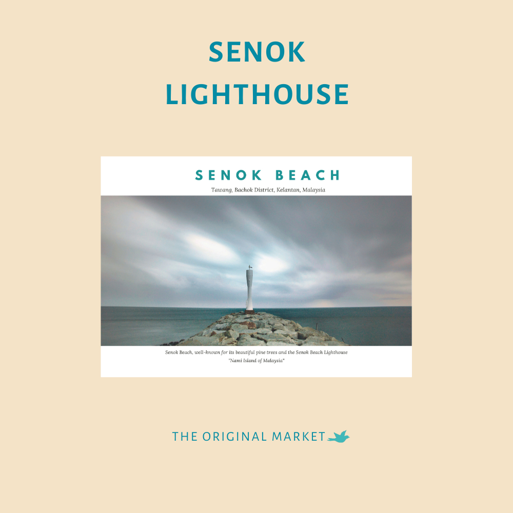 Malaysia Postcard - Pantai Senok Kelantan/ Lighthouse Senok/ Postcard ...