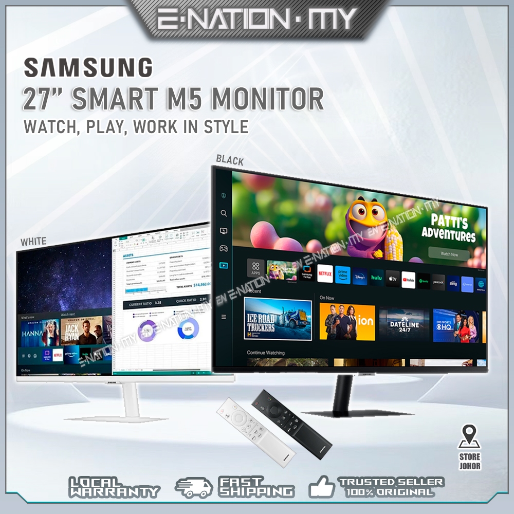[Ready Stock] Samsung 27” Smart M5 Monitor (White) LS27CM501EEXXS ...