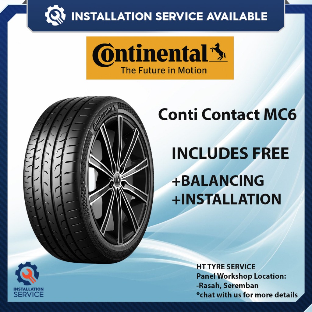 [Installation Available] CONTINENTAL Max Contact MC6 16 17 18 inch Tyre ...