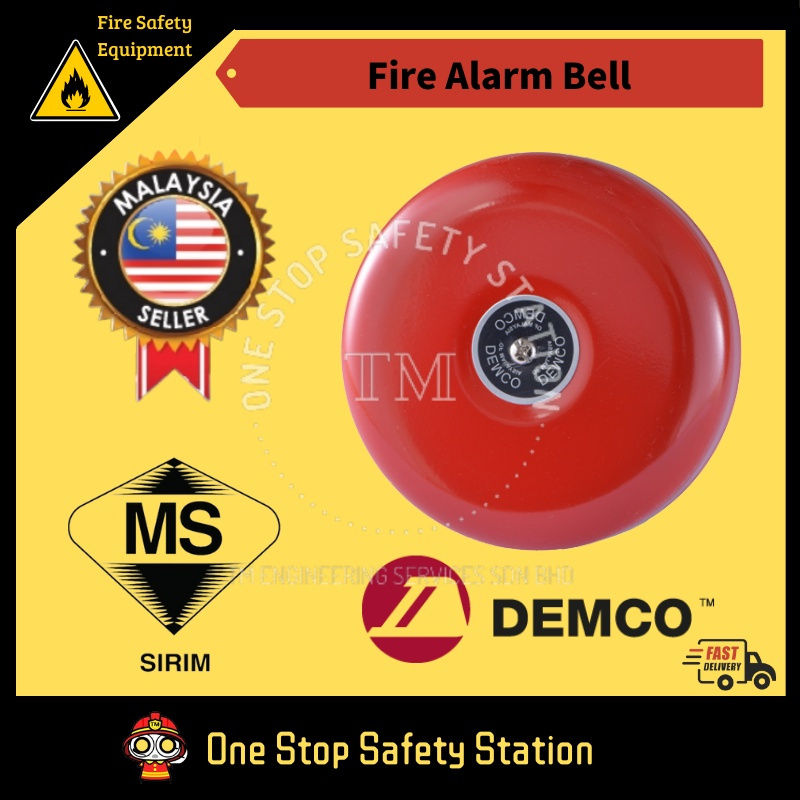 【Ship from JOHOR】DEMCO D-102 6" 150mm Fire Alarm Electric Bells 24VDC ...