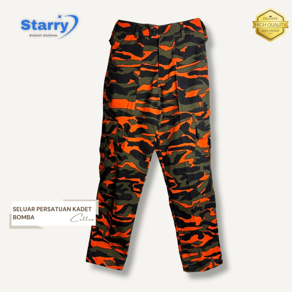 Seluar Uniform Kadet Bomba |Seluar Celoreng |Uniform Persatuan Kadet ...