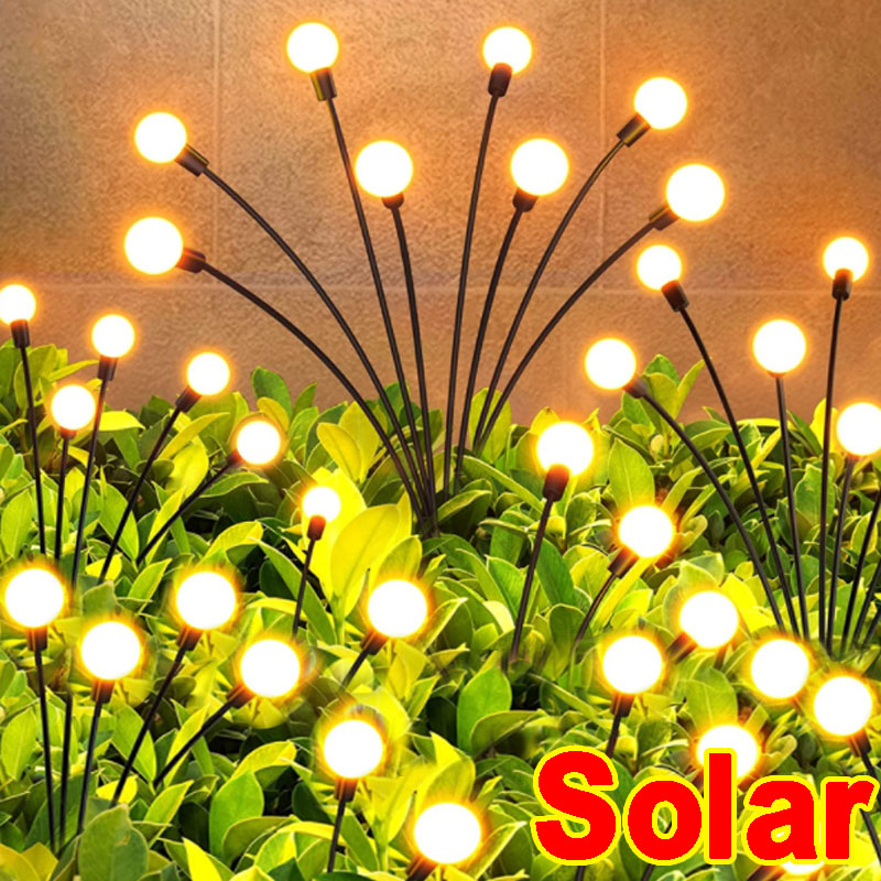 Lampu Raya Solar Firefly Lights lampu waterproof Swing Light Outdoor ...