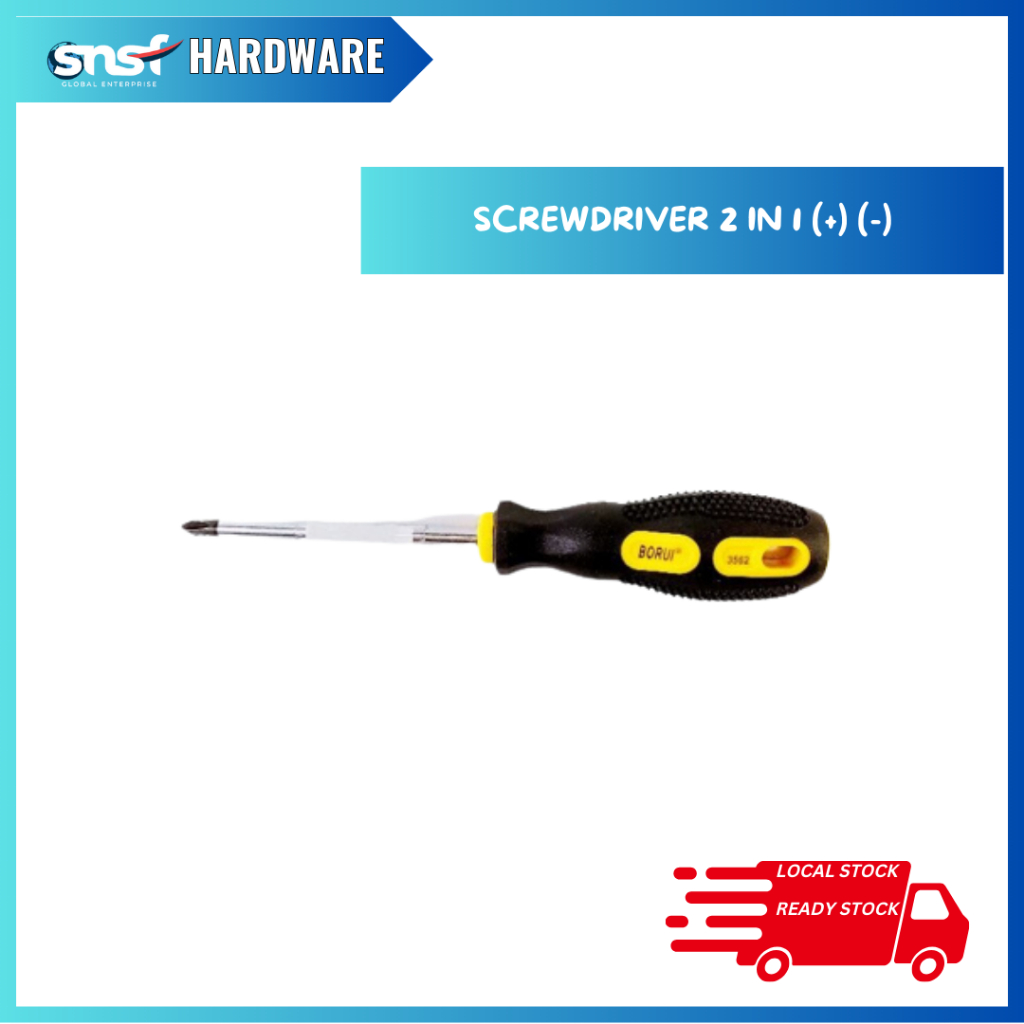 SCREWDRIVER 2 IN 1 (+) (-) | Shopee Malaysia
