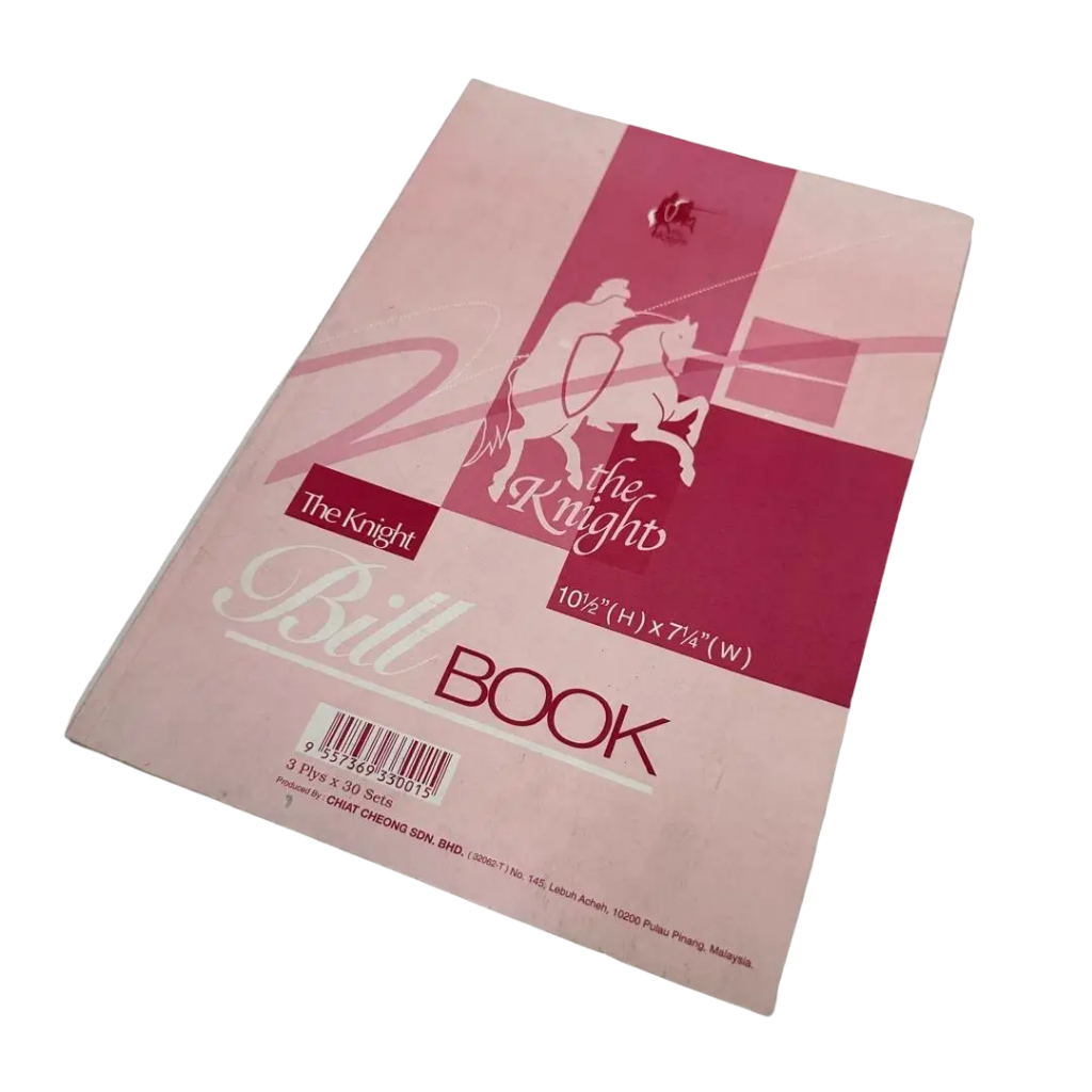 [Clear Stock/Old Product] The Knight Bill Book (3 Ply x 30 Sheets - 90 ...