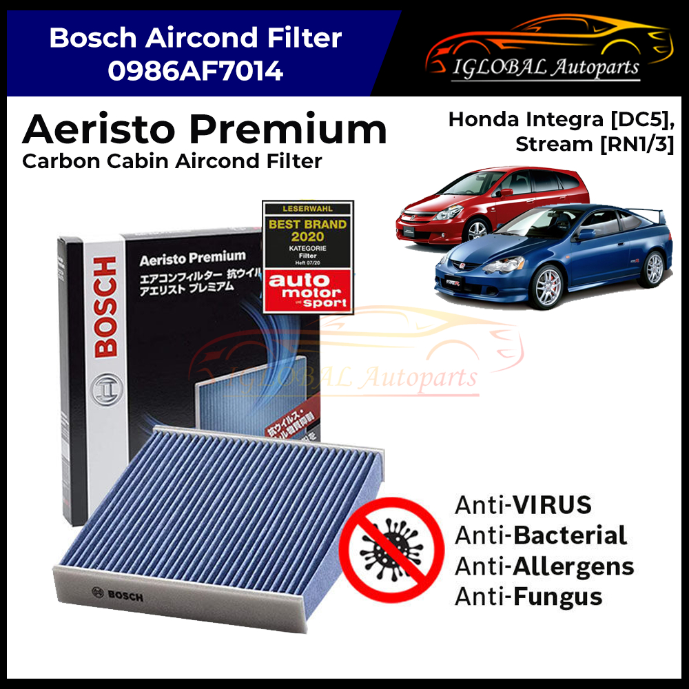 Bosch Aeristo Premium Activated 0986AF7014 AP-H04 Carbon Cabin Air ...