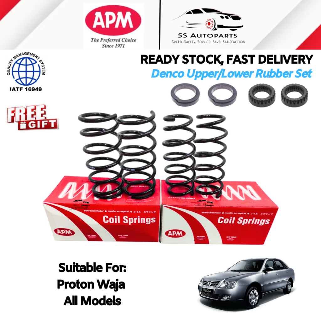 APM Proton Waja All Models Standard Coil Spring Front (Depan) & Rear ...