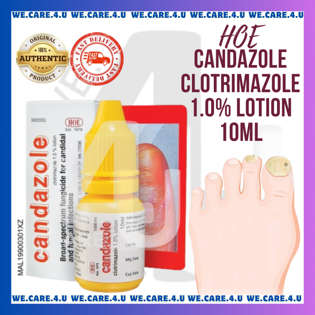 HOE CANDAZOLE CLOTRIMAZOLE 1.0% LOTION 10ML [ BROAD-SPECTRUM FUNGICIDE ...
