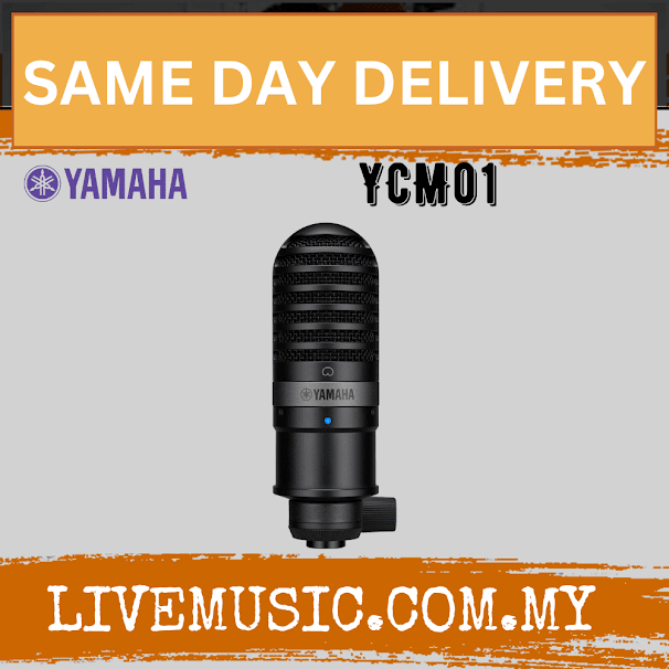 Yamaha YCM01 Condenser Microphone - Black/White ( YCM-01 YCM 01) | Shopee Malaysia