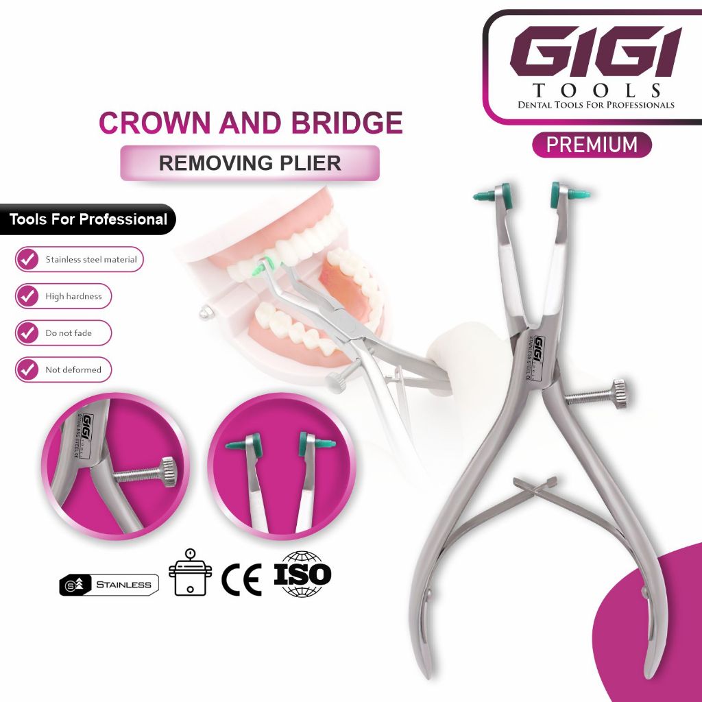GIGI Tools Orthodontics Dental Crown and Bridge Remover Pliers Spreader ...
