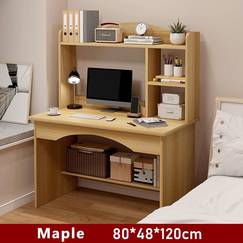 DO【NEW】Computer Study Table With Book Shelf Meja belajar Table With ...