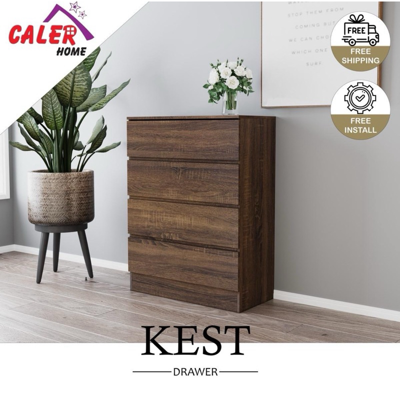 CALER HOME KEST CHEST OF FOUR DRAWER /TOP W LOCK | Shopee Malaysia