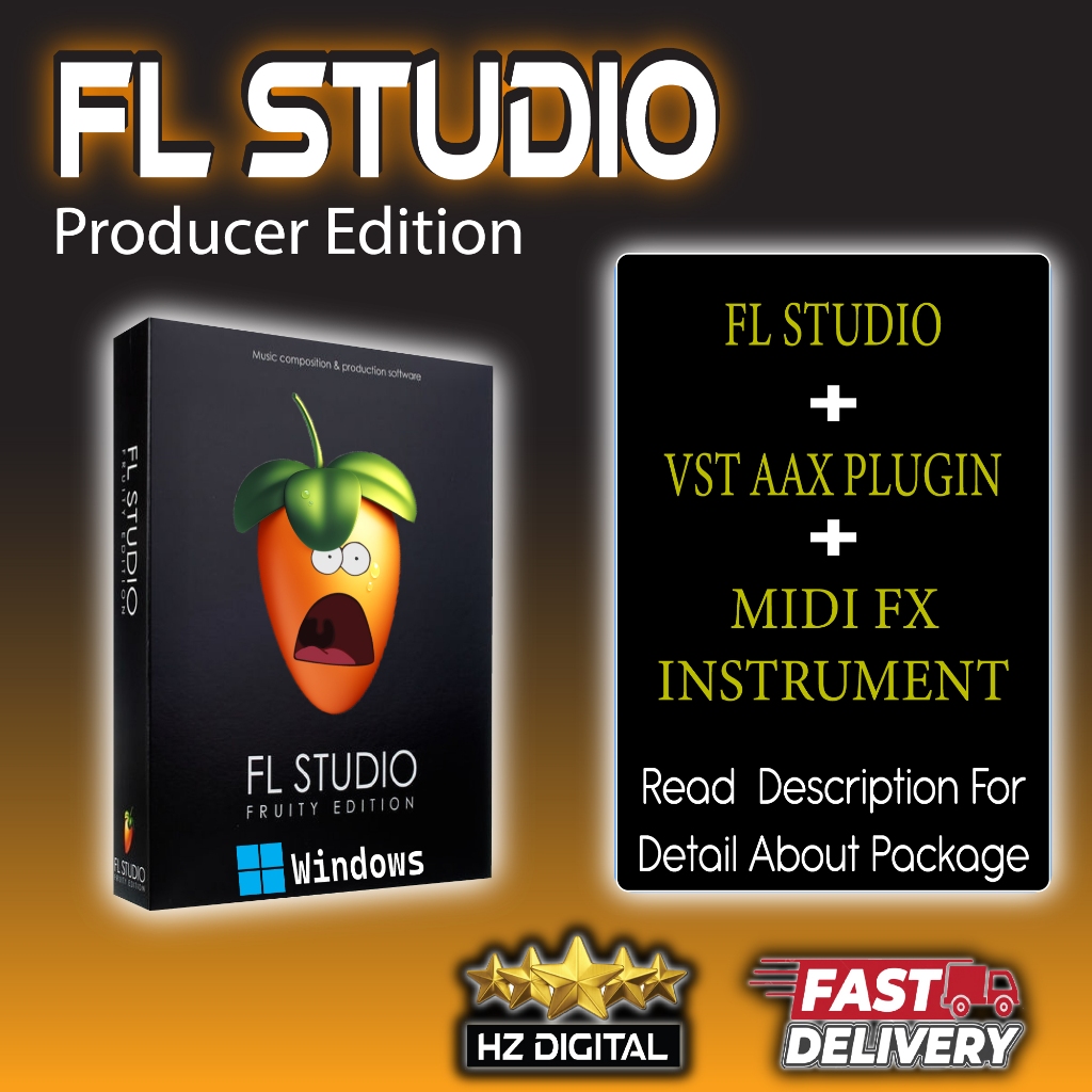 FL STUDIO Producer Edition 24.1.1 + Flex Extension Library DAW Music Producer Mixing Mastering ...