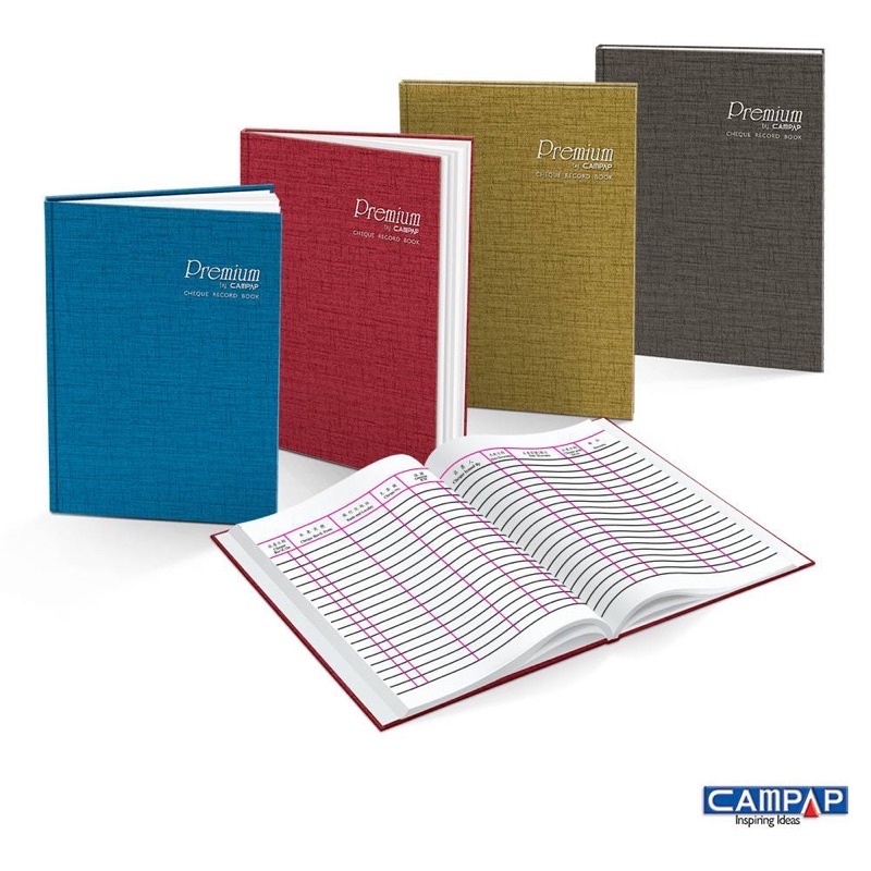 CAMPAP Cheque Record Book F5 70gsm 200 pages CA 3140 | Shopee Malaysia