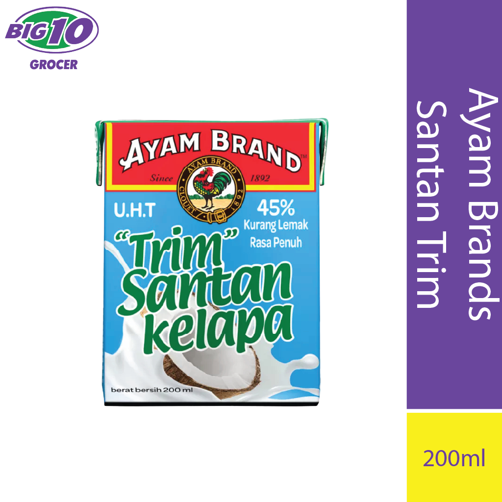 Ayam Brand Coconut Milk Santan - Trim (200ml) | Shopee Malaysia