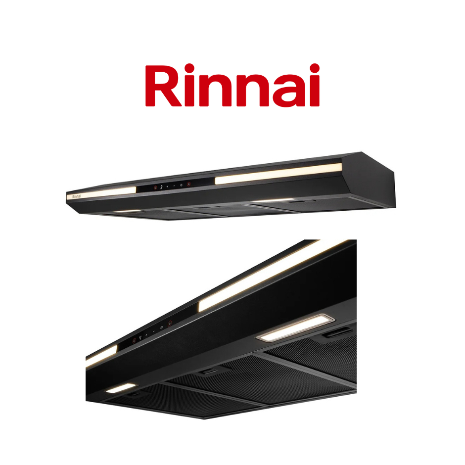 Rinnai 90cm Slim Cooker Hood Matt Black Design LED Slim Hood | RH-S3059 ...